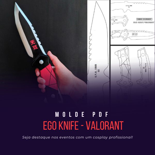 Molde Ego Knife - Valorant - Carolina Arakawa | Hotmart