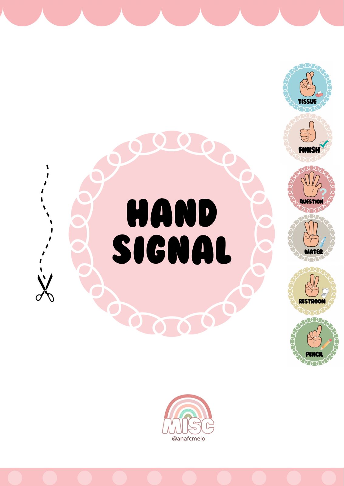 Misc Pastel Hand Signals - Ana Campello | Hotmart