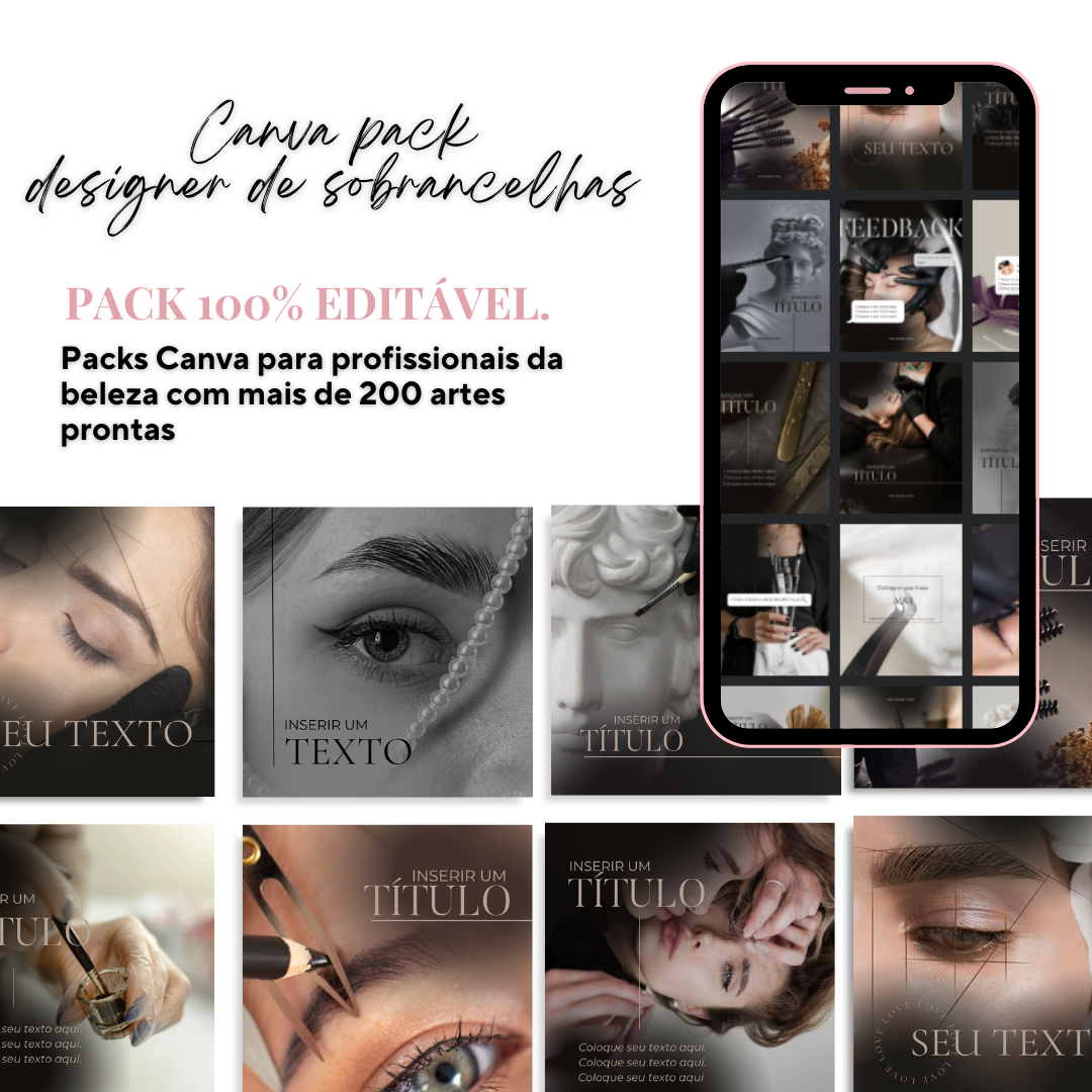PACK CANVA DESIGNER DE SOBRANCELHAS - NATHALIA DUARTE | Hotmart