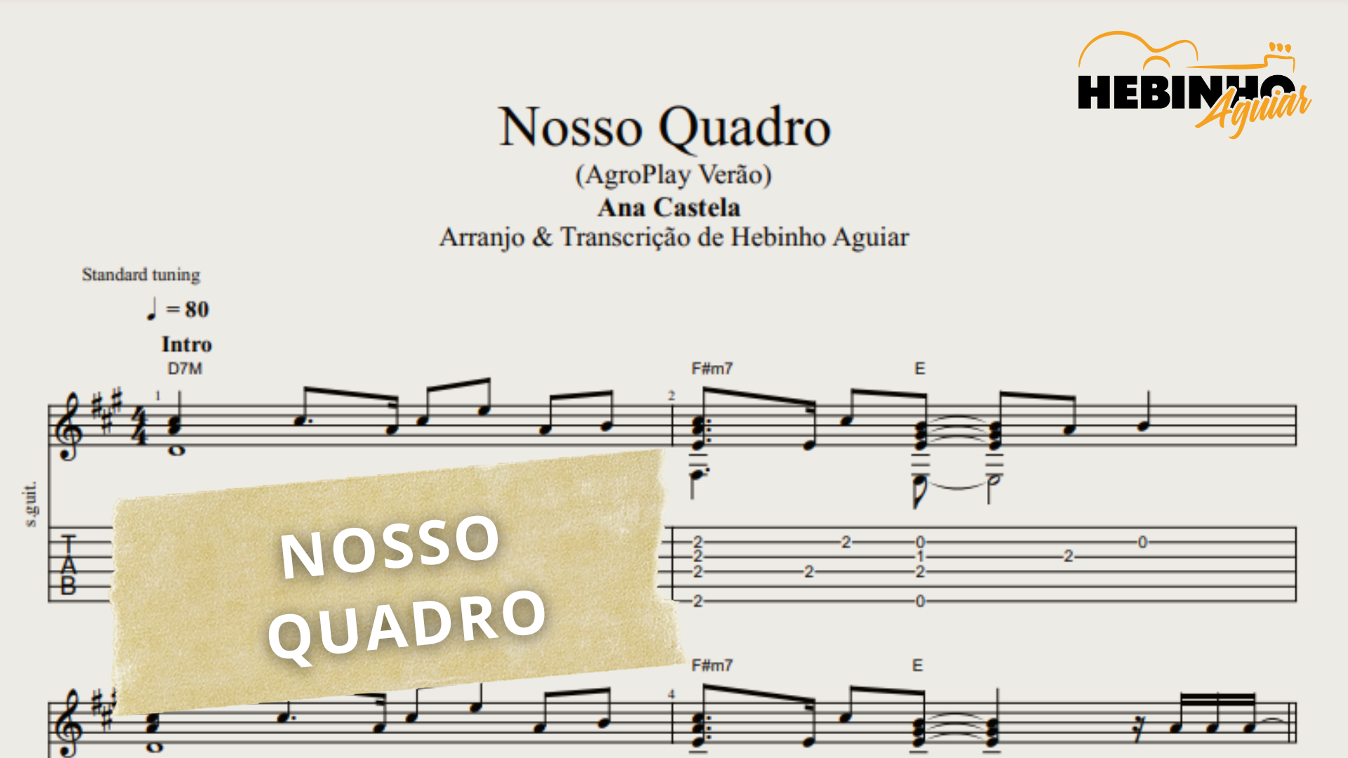 Nosso Quadro (Fingerstyle) - Ana Castela (Agroplay) | Arranjo Hebin...