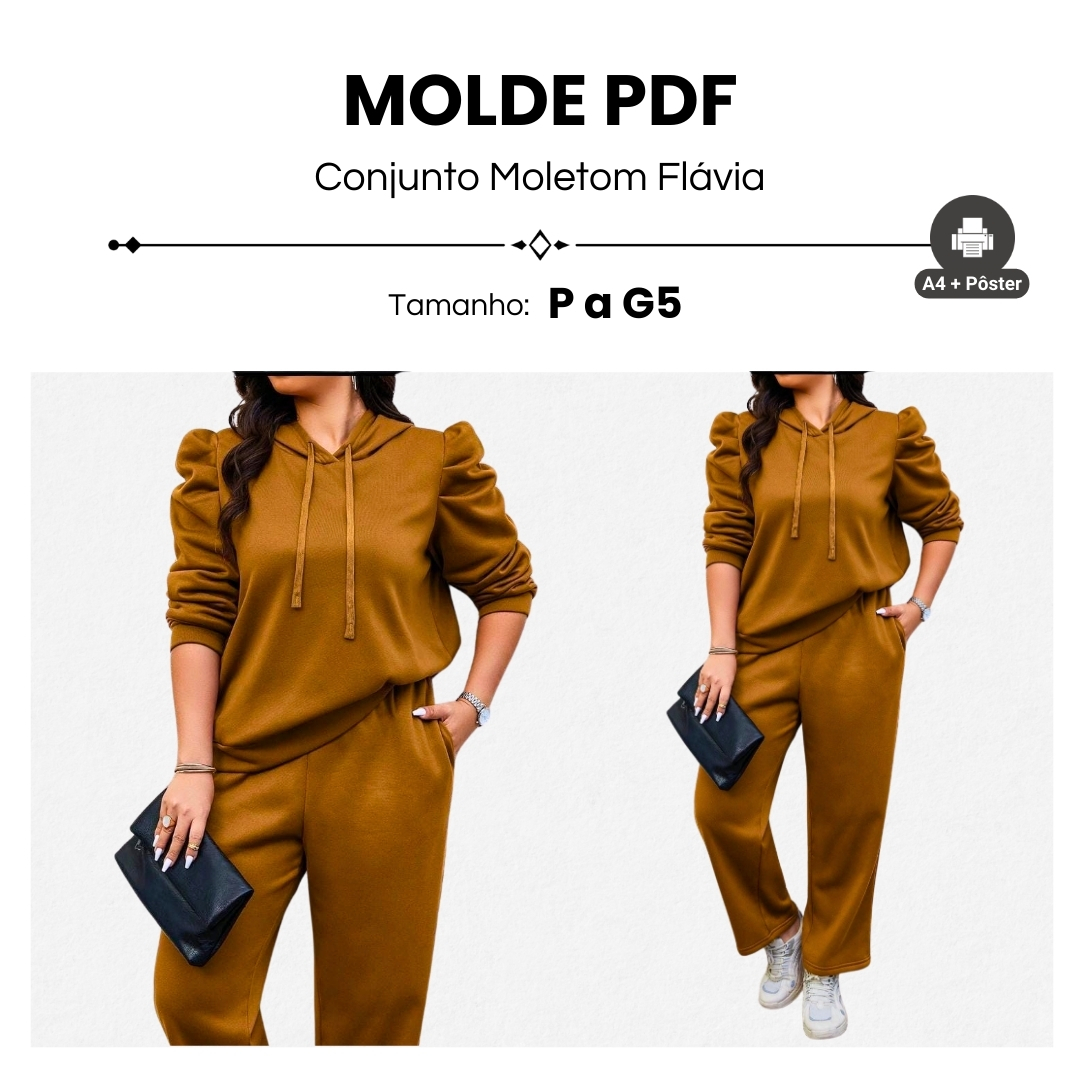 MOLDE CONJUNTO MOLETOM FLÁVIA - Criative wg | Hotmart
