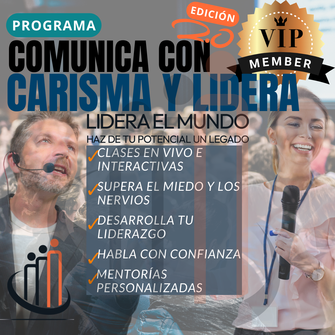 Comunica con Carisma y Lidera 2.0 VIP - Lidera el Mundo | Hotmart