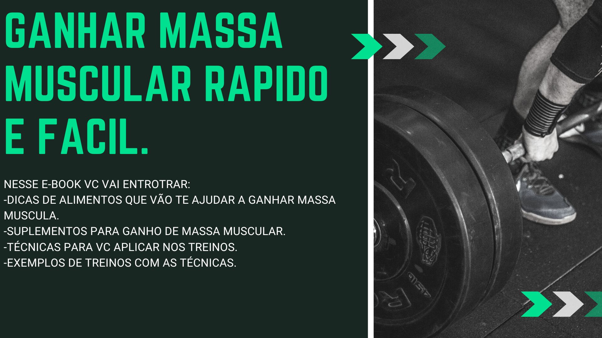 GANHO DE MASSA MUSCULAR O GUIA SIMPLES - felipe | Hotmart