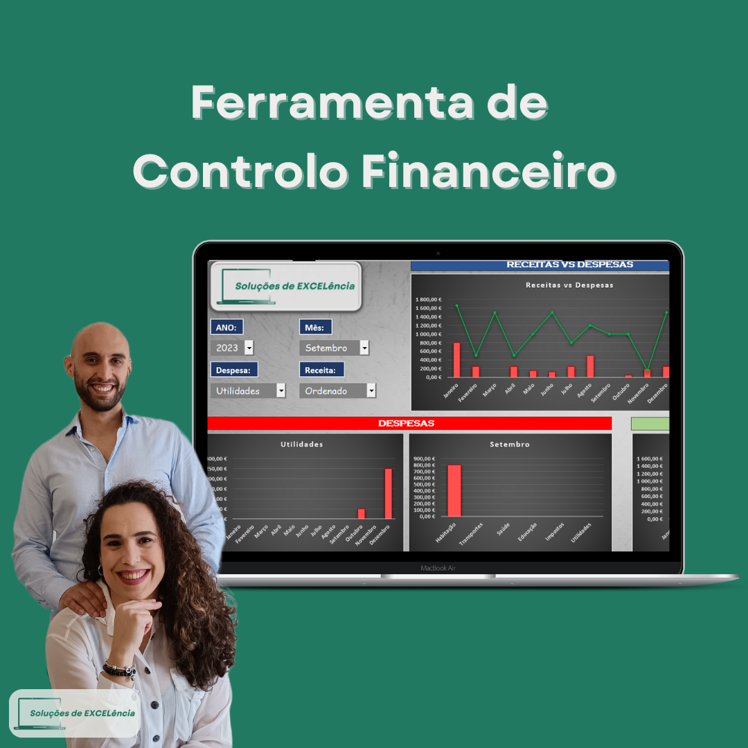 Ferramenta de Controlo Financeiro - Soluções de EXCELência | Hotmart