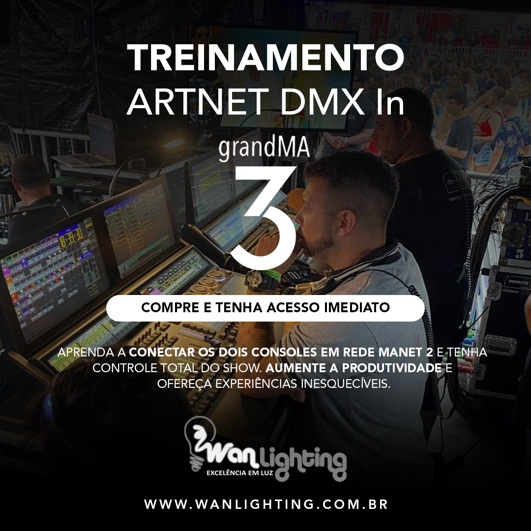 Treinamento ArtNet DMX In grandMA3 Festivais. - Wanderson Pereira B...