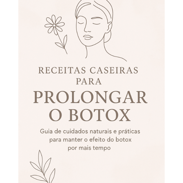 Receitas caseiras para prolongar a toxina botulínica - Sharon Crist...