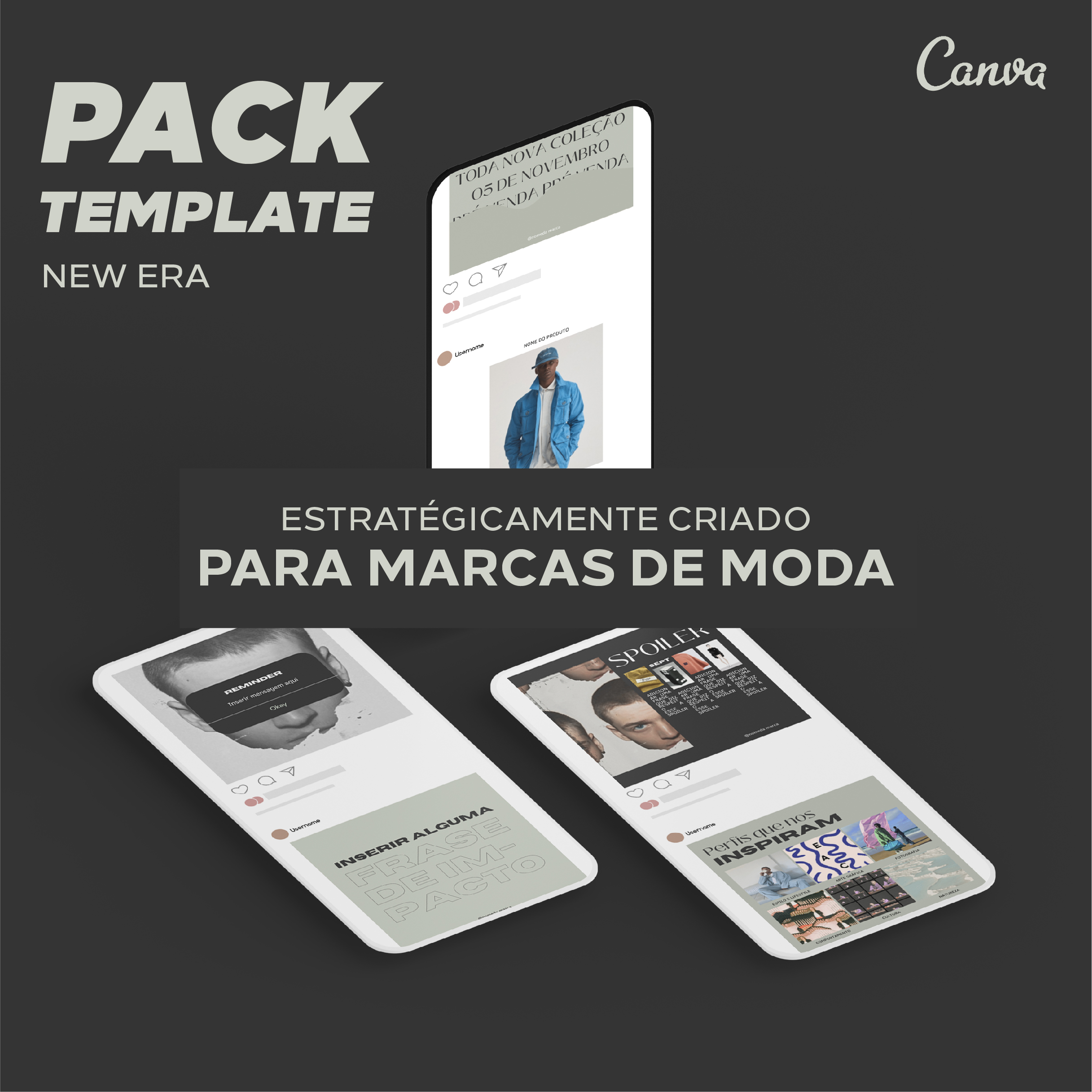 NEW ERA | Pack Template - CB Design | Hotmart