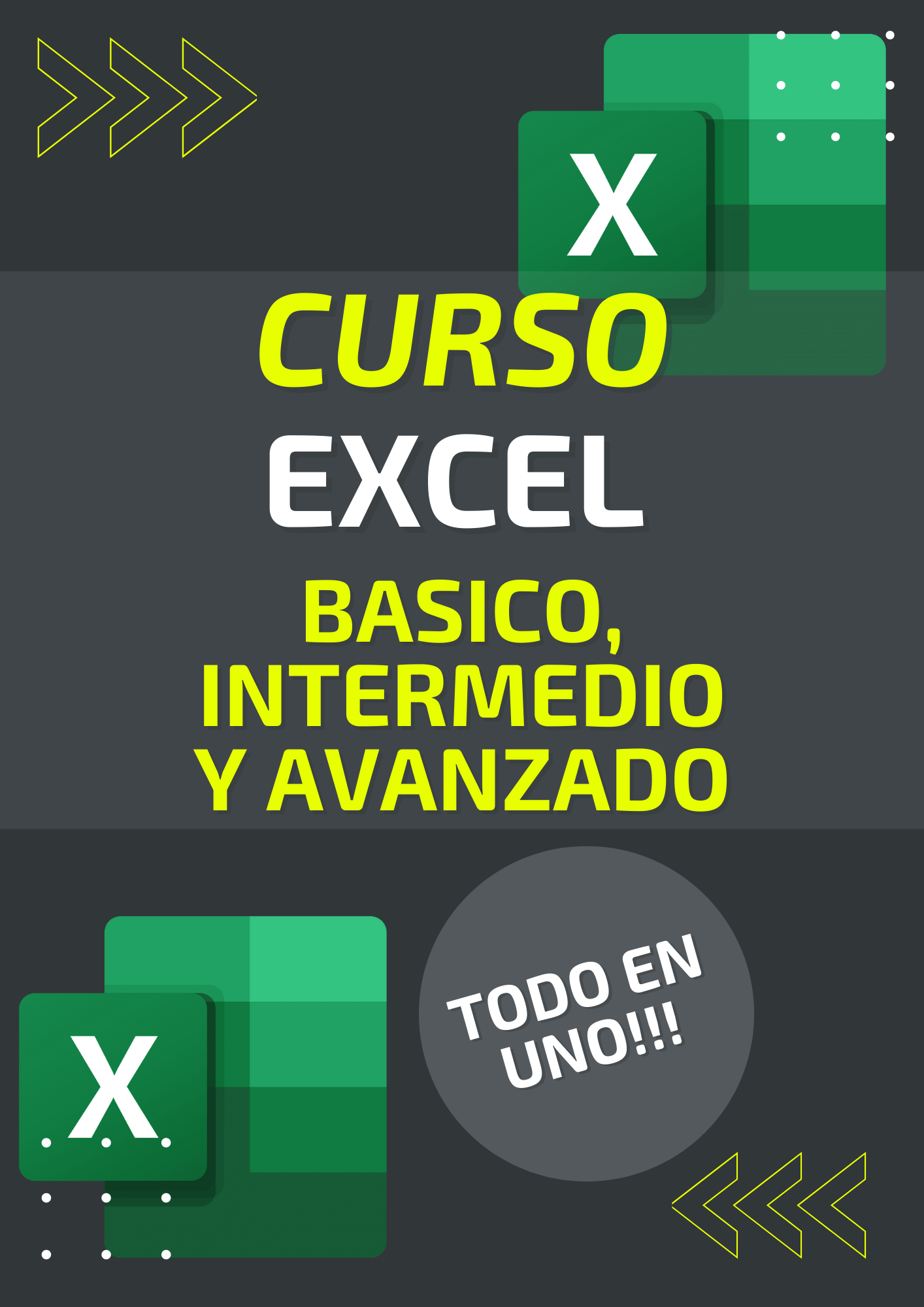 ¡ CURSO DE EXCEL (BASICO, INTERMEDIO Y AVANZADO) TODO EN UNO