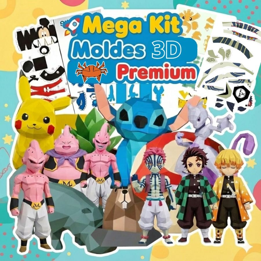 Mega kid Moldes 3D | Hotmart