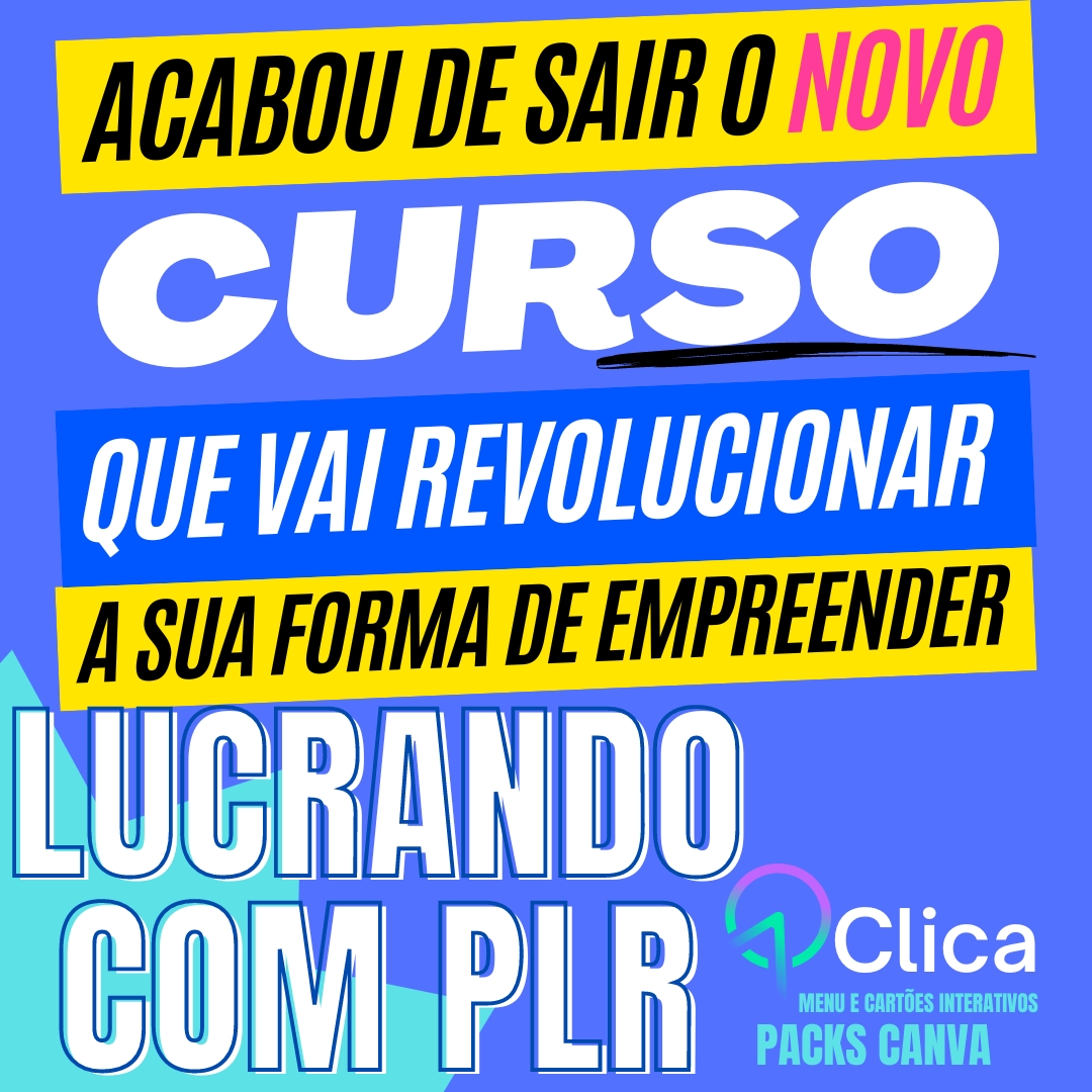 Lucrando com PLR - Clica Menu e Packs Canva | Hotmart