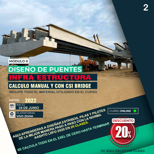 DISEÑO DE INFRA ESTRUCTURA DE PUENTE CON AASHTO LRFD - MODULO II