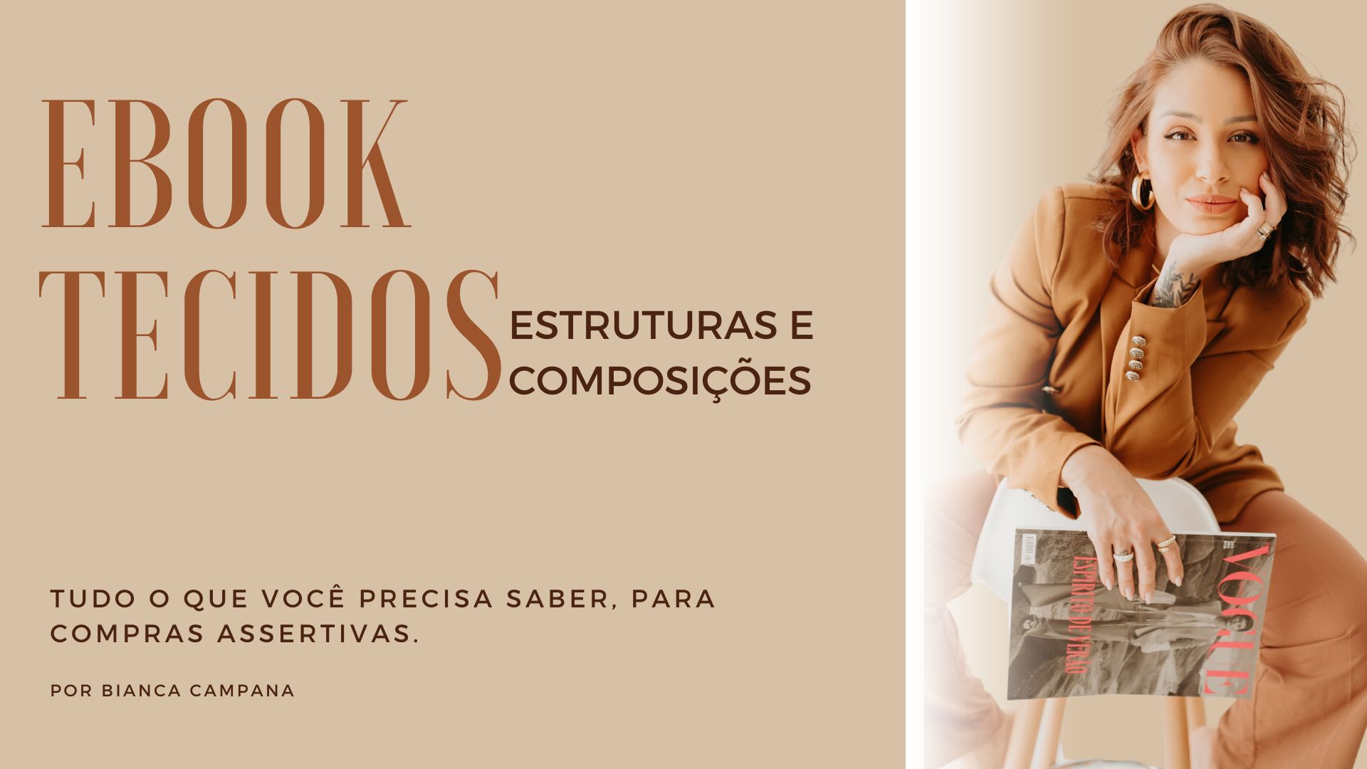 E-book TUDO SOBRE TECIDOS - Bianca Campana | Hotmart
