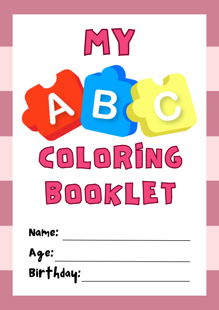 libro para colorear del abecedario en ingles y aprende - ADRIANA