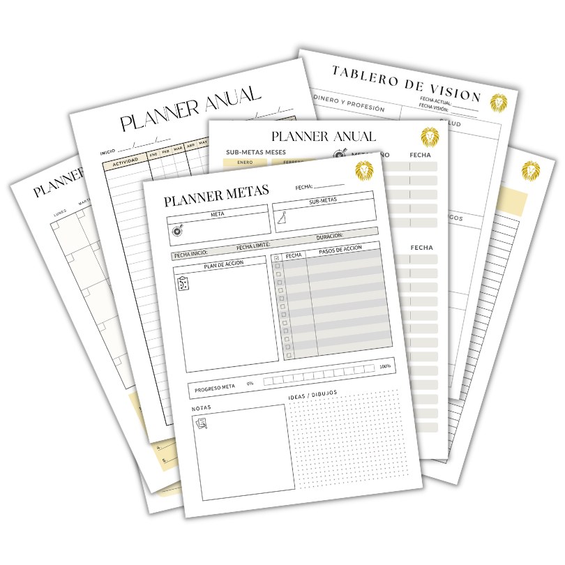 Planillas de METAS X10 - Sebastian Andres Boaglio | Hotmart