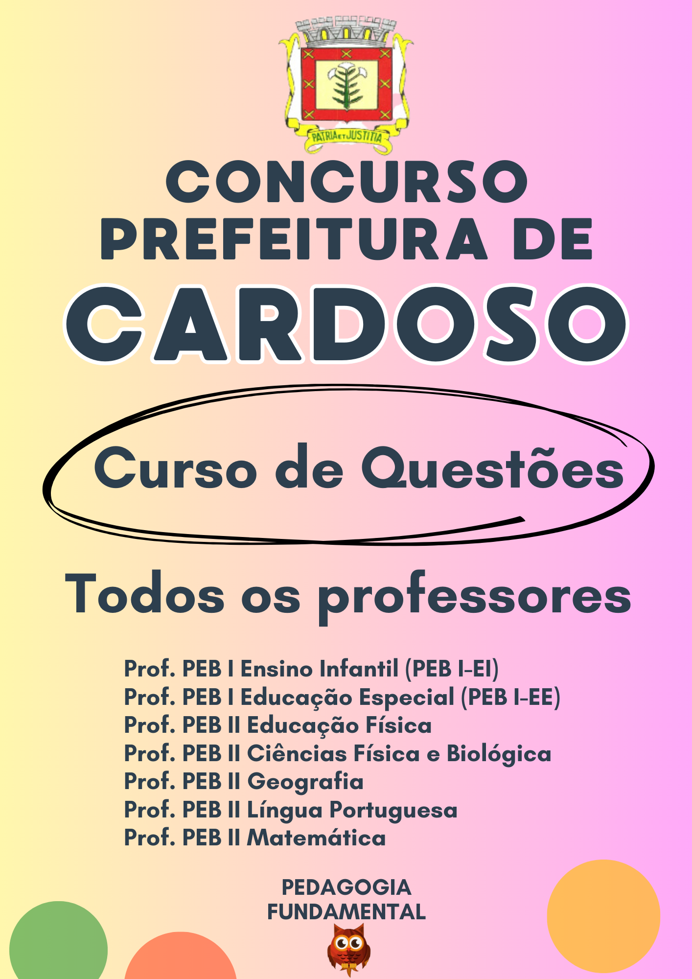Resolução de questões para Concurso de Professores de Cardoso - Rob...
