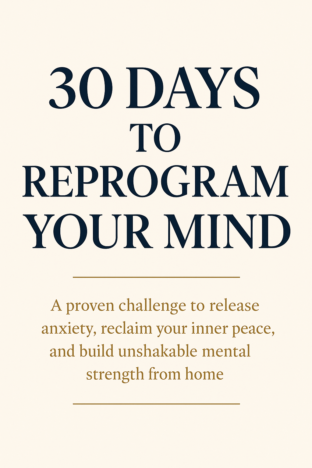 30-Day Mind Reset