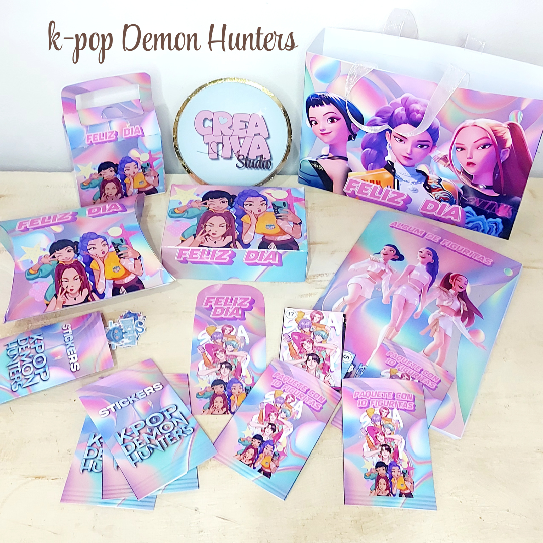 kit imprimible k-pop Demon Hunter | Hotmart