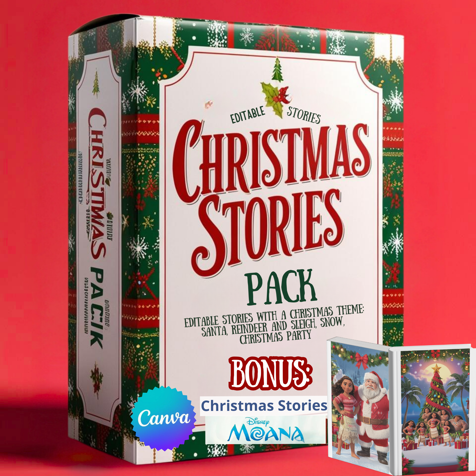 Animated Christmas Stories Pack - Editable
