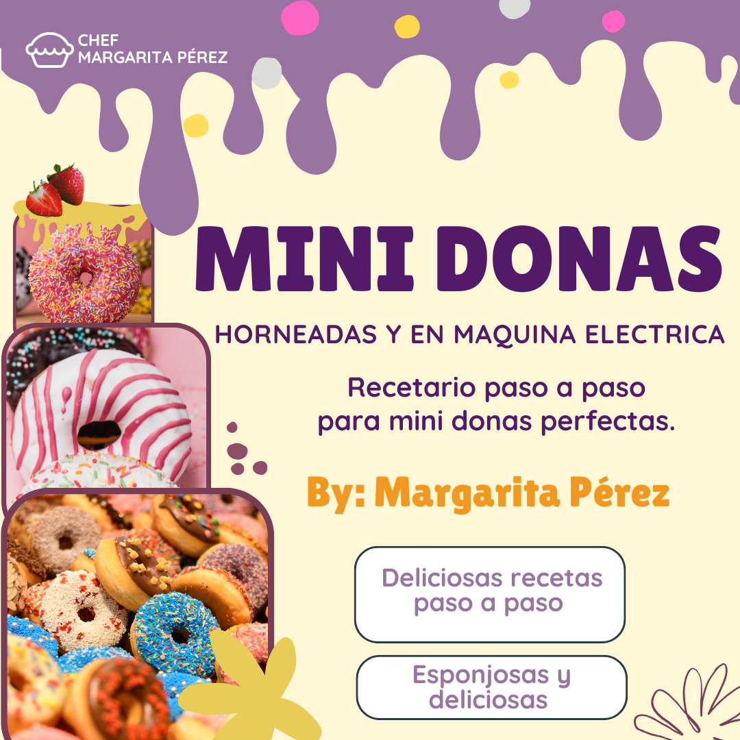 Mini Donas para Emprender: Recetas para Horno y Máquina Eléctrica