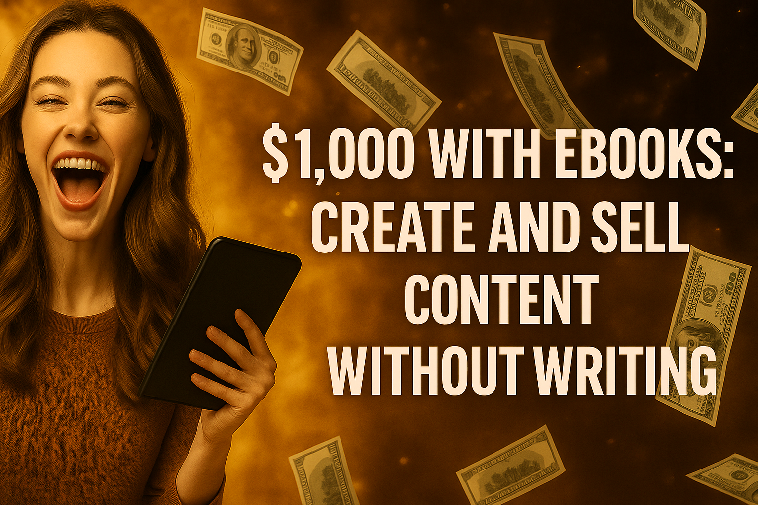 $1,000 with Ebooks: Create and Sell Content Without Being a Writer