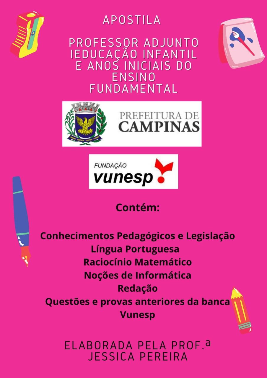 Apostila Concurso Professor Adjunto I Educação Infantil e Anos Inic...