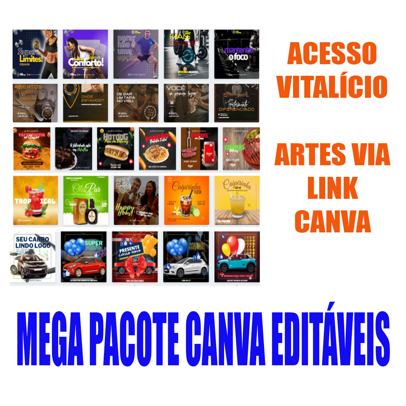 MEGA PACOTE CANVA EDITAVÉIS