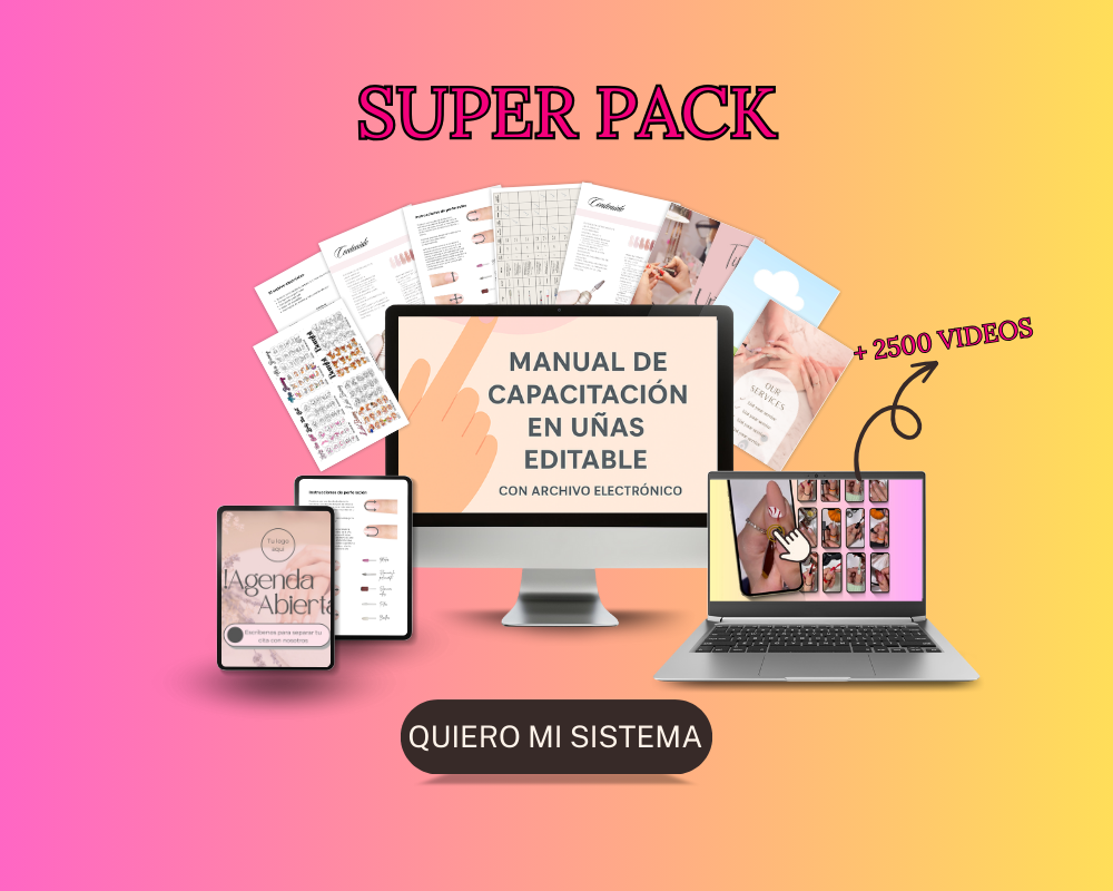 Super Pack Profesional en Uñas 💅 | Manuales + Guías + Recursos en un Solo Archivo