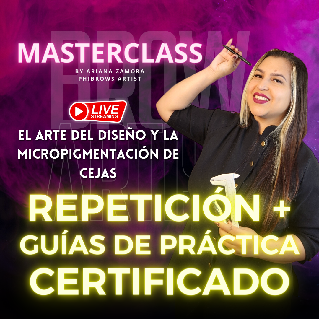 Repetición MasterClass Artista en Cejas + GUÍAS + CERTIFICADO - Eli...