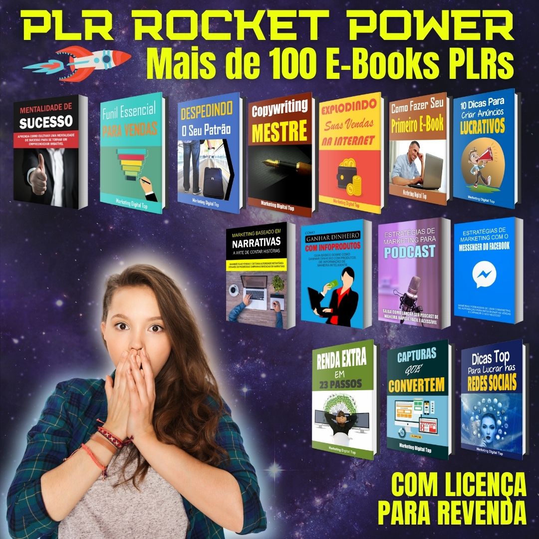 Super Pack PLR Rocket Power – Mais de 100 E-Books PLRs. - Rafael Fo...