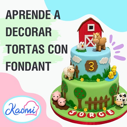 Aprende a Decorar Tortas con Fondant - Kaomi Tutoriales | Hotmart