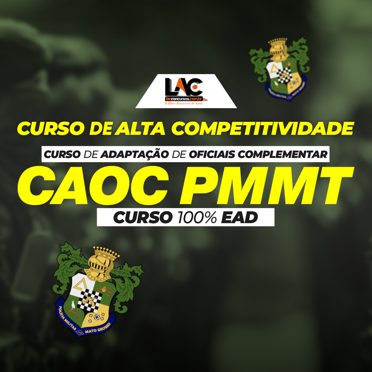 CAOC PM MT 2025 - Oficiais Complementar (EAD) - Lac Concursos | Hot...