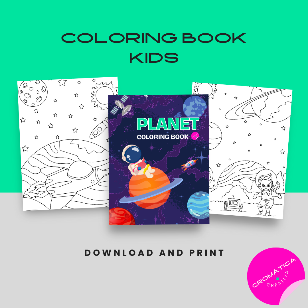 PLANET COLORING BOOK - Cromática Creativa | Hotmart