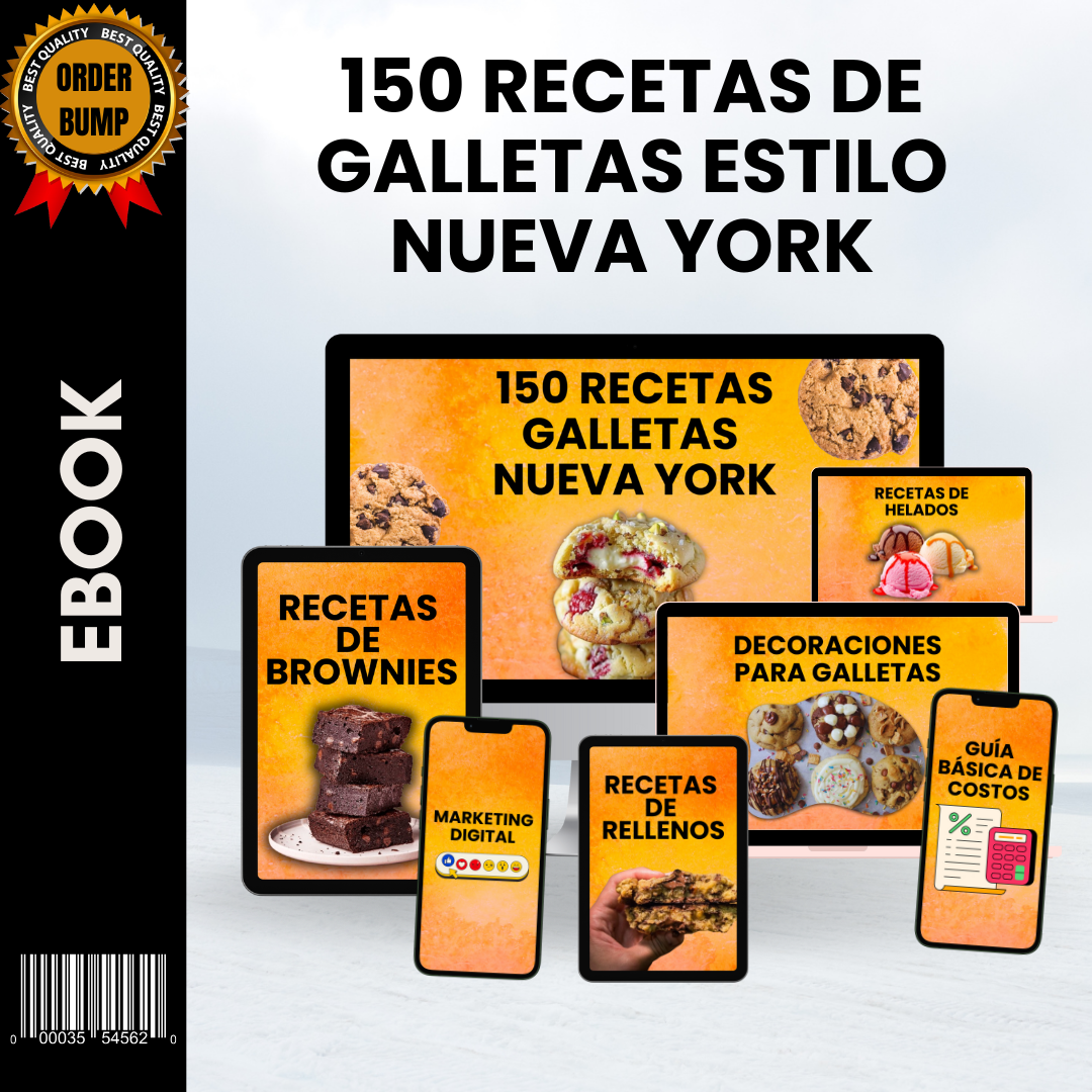 150 Recetas de Galletas al Estilo New York (E-book) - PRODUCTOS MAS...