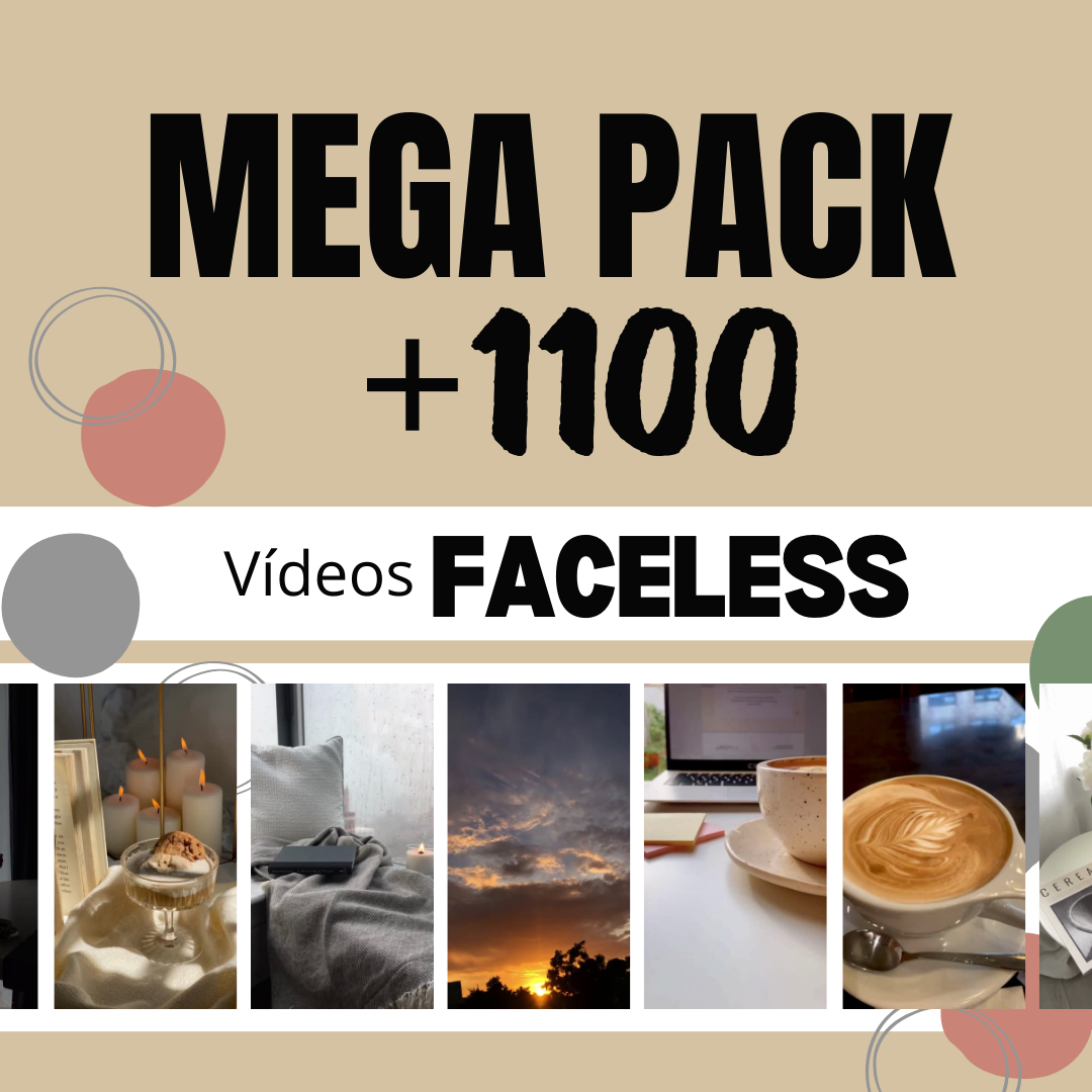 + 1100 VÍDEOS FACELESS