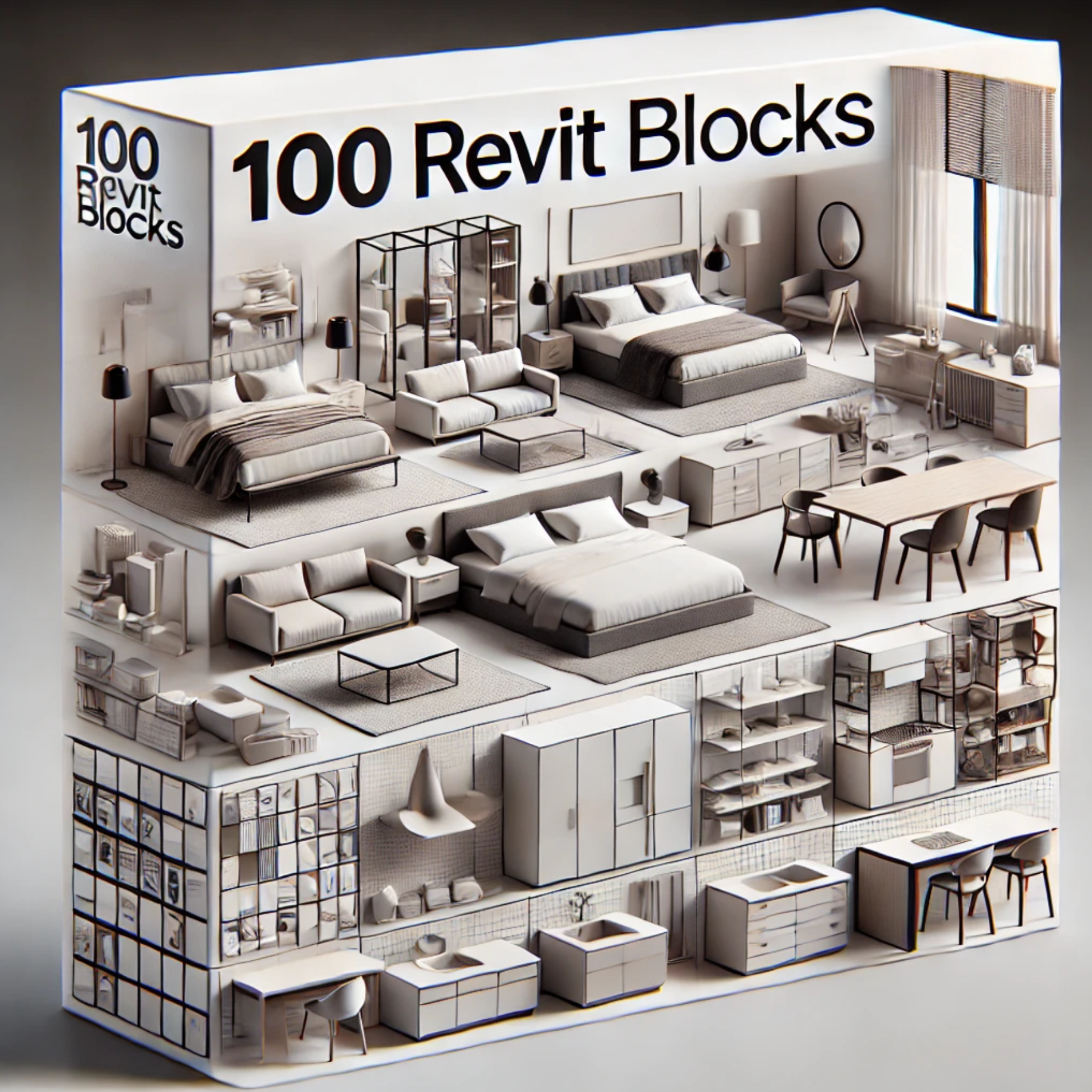 Colección de 100 Bloques de Revit - By ArchitZS - Juan Carlos Zambr...