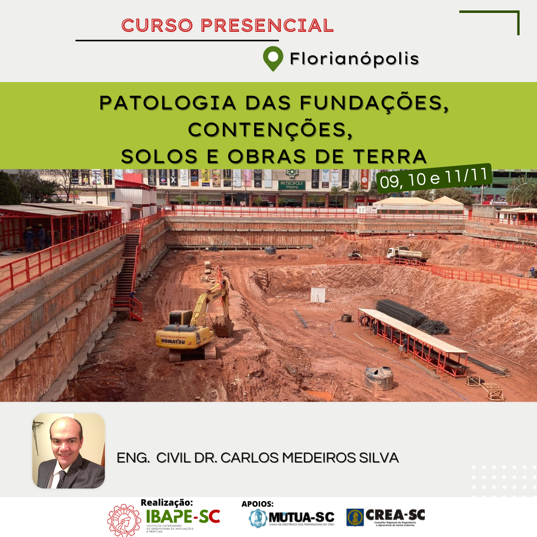 Patologia das Fundações, Contenções, Solos e Obras de Terra - Insti...