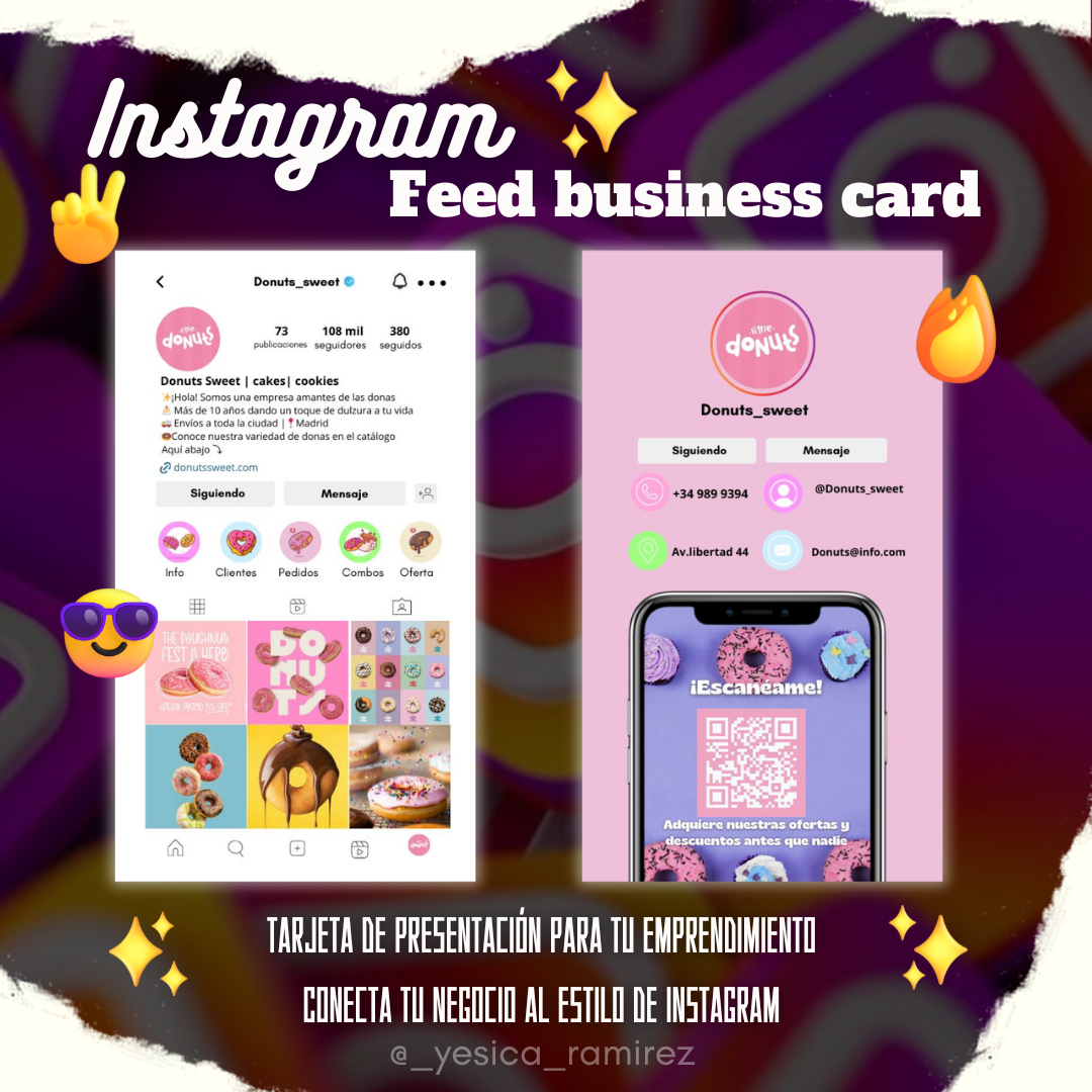 Instagram Feed Business Cards - Conecta tu negocio al estilo de Instagram