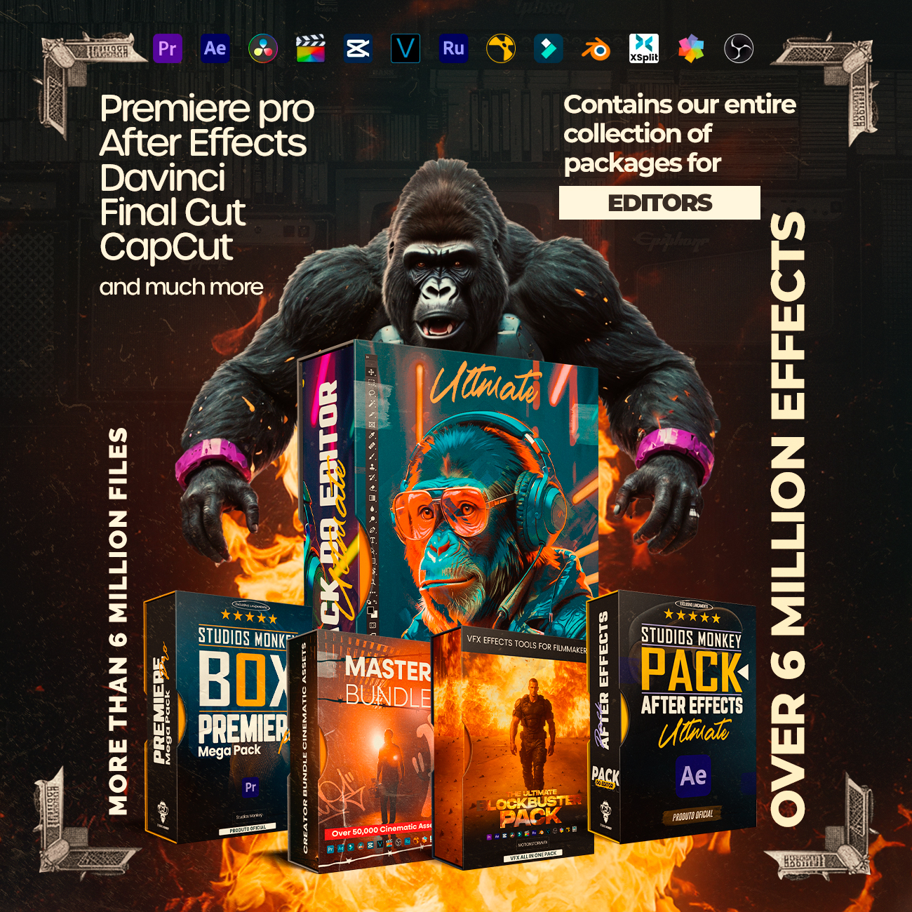 Ultimate Editor Pack Over 6 Million Effects - Motion Storm VFX | Ho...