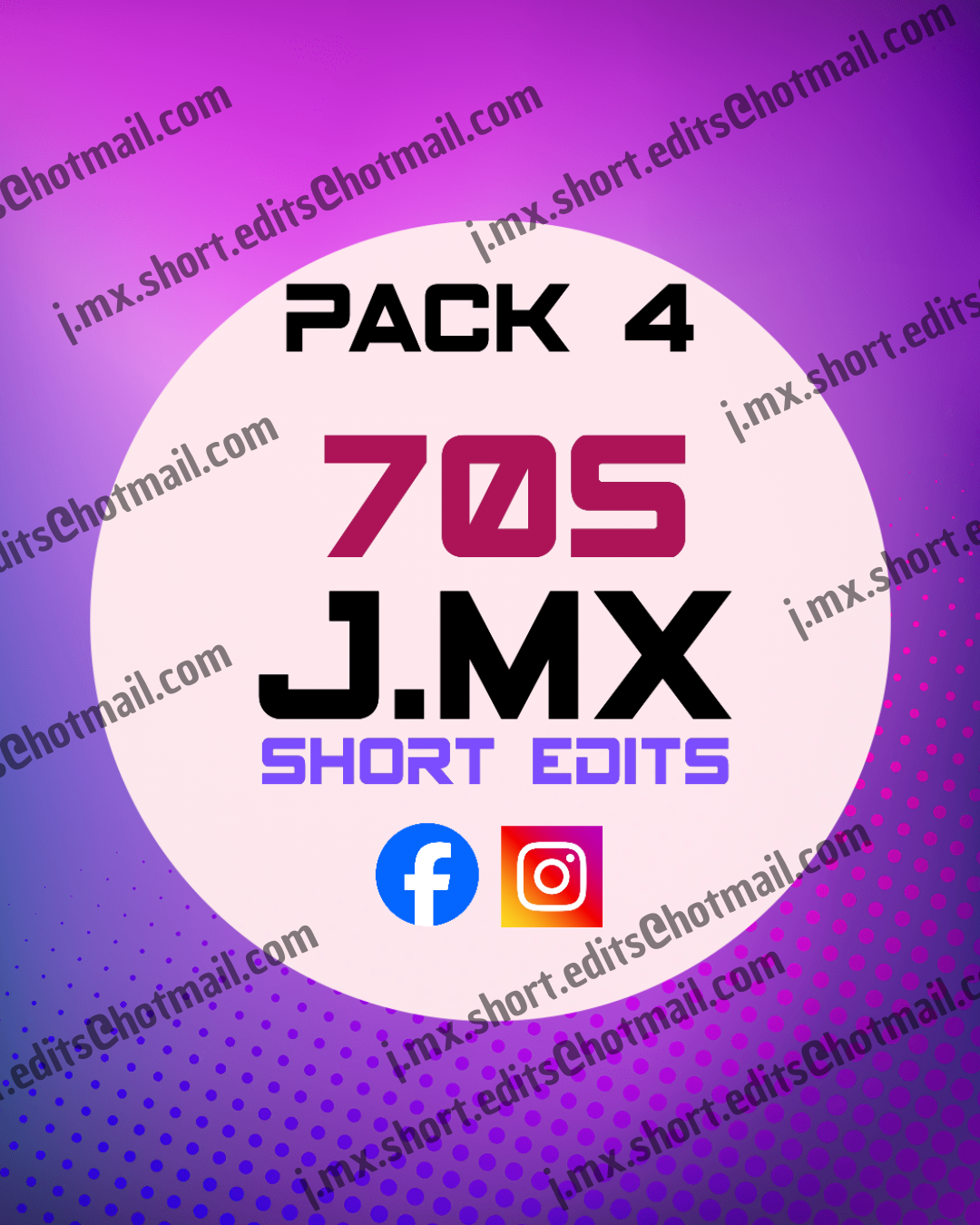 PACK 4 - 70S SHORT EDITS J.MX