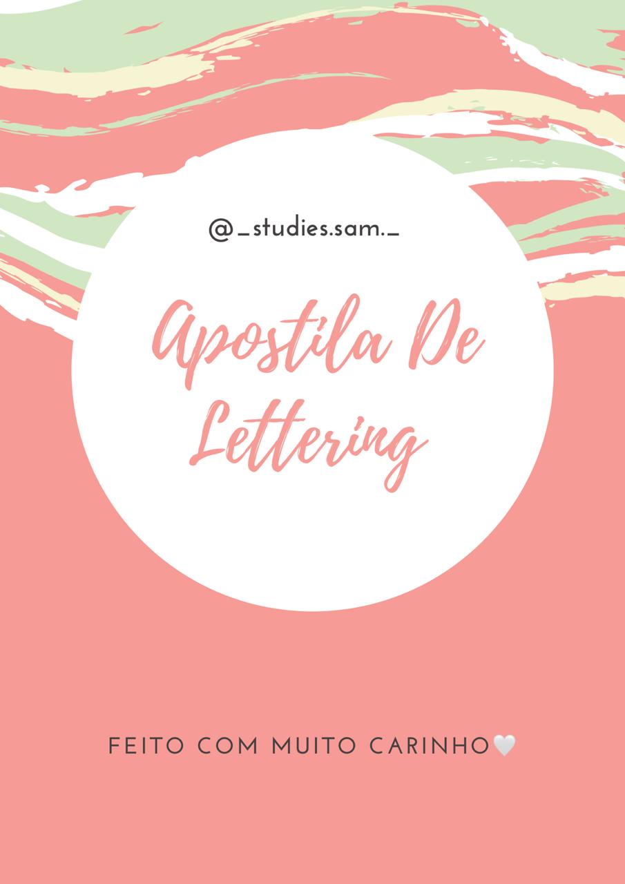 Apostila de Lettering passo a passo - Samara Cristina Rodrigues Ro...