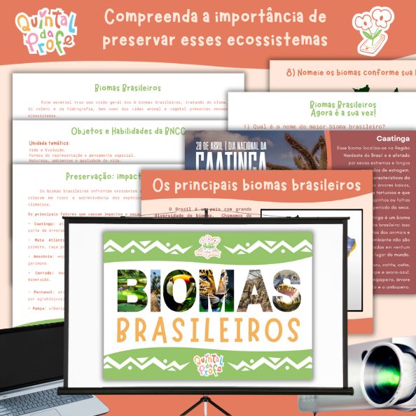 Biomas Brasileiros - Slides que vão turbinar sua aula! - JOSEANE ST...