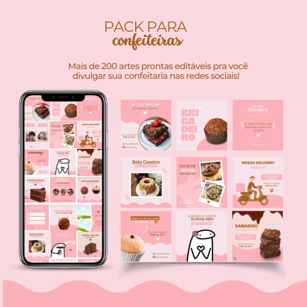 Pack de Arte para Confeiteras - JENIFFER ROCHA DESIGNER | Hotmart