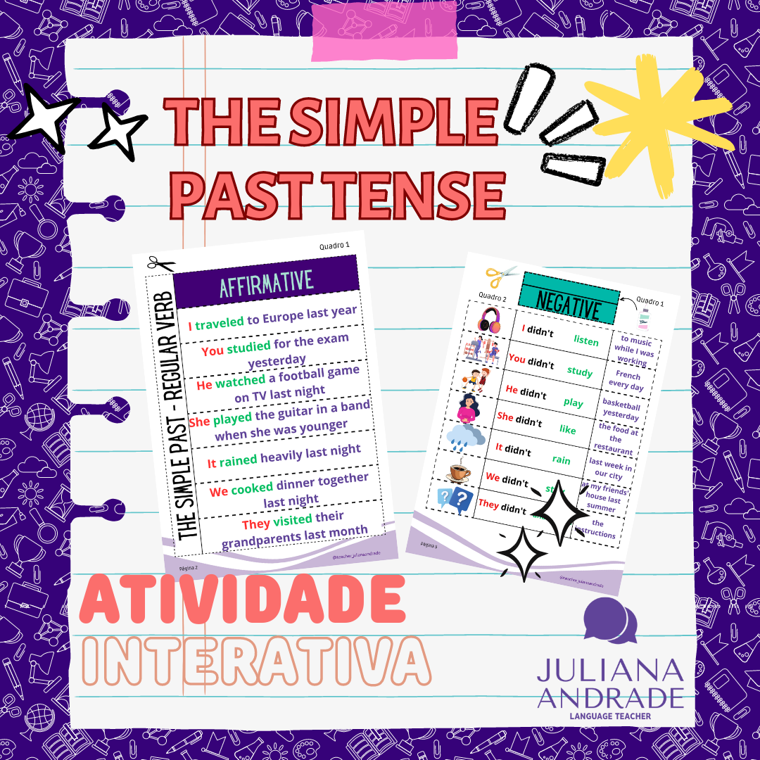 ATIVIDADE INTERATIVA - BASIC ENGLISH - SIMPLE PAST REGULAR VERBS