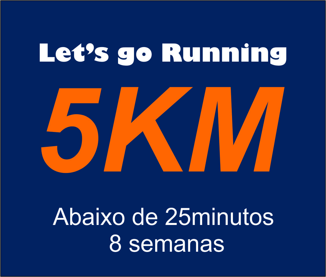 Planilha Corrida 5km - abaixo de 25 minutos