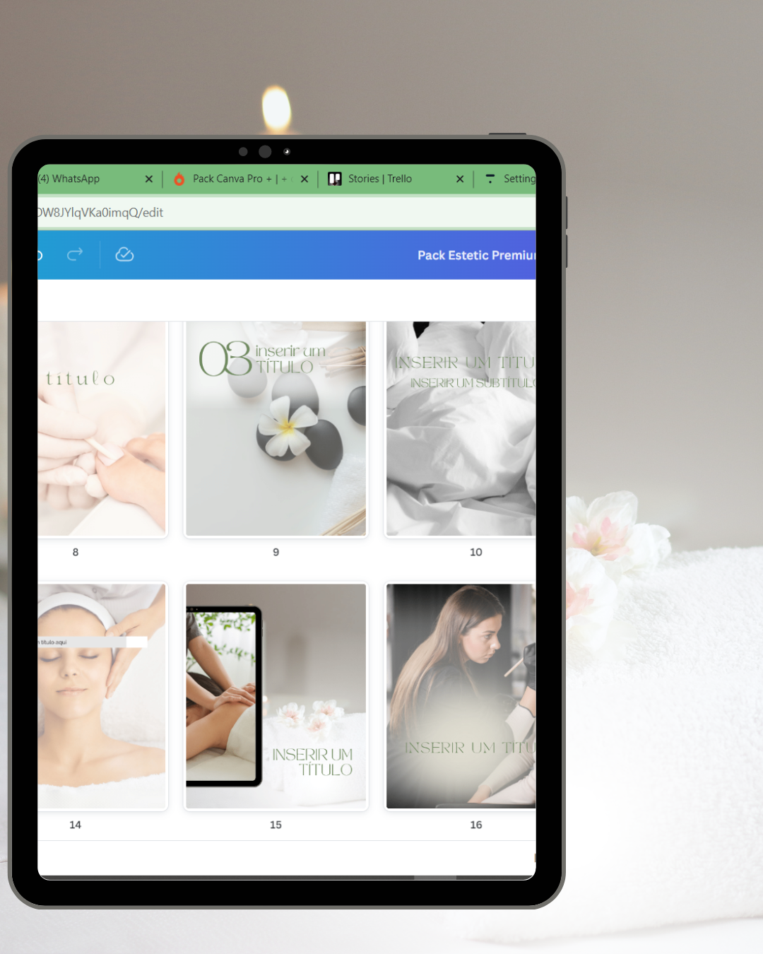 Template Canva Pack Estetic Premium - Teresa Almeida | Hotmart