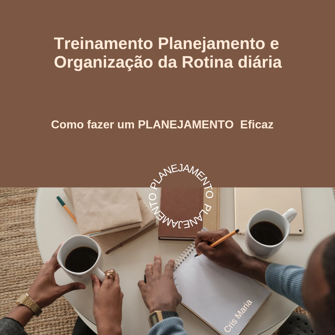 TREINAMENTO PLANEJAMENTO E ORGANIZAÇÃO DA ROTINA DIÁRIA - Cristiane...