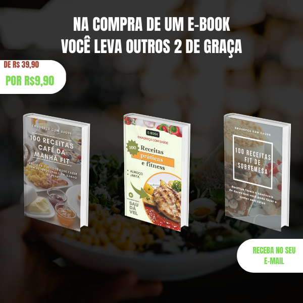 COMBO 3 E-BOOKS DE RECEITAS FIT