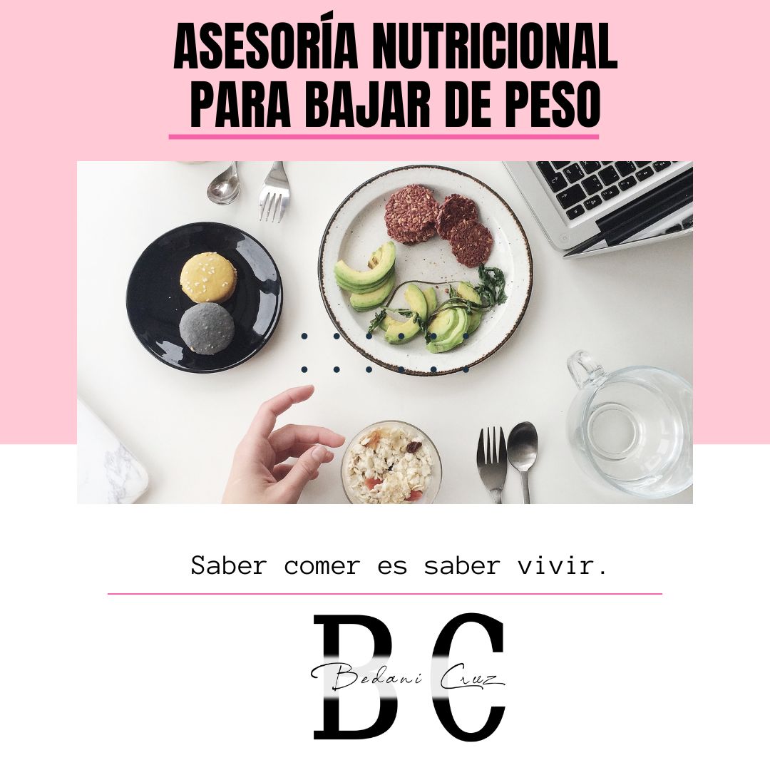 Asesoría nutricional para bajar de peso - Bedani Cruz Ramirez | Hotmart