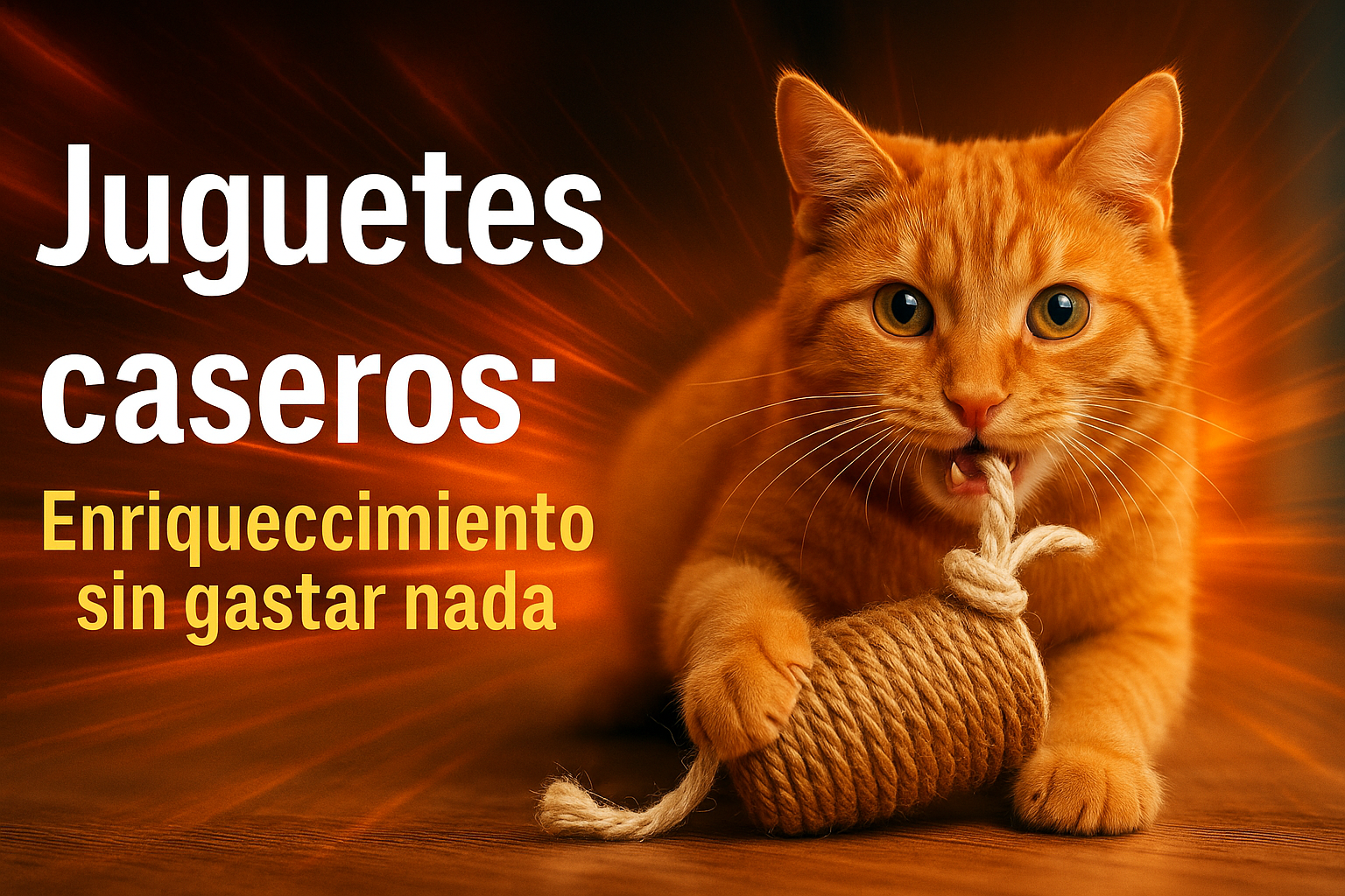 Juguetes caseros: Enriquecimiento sin gastar nada.