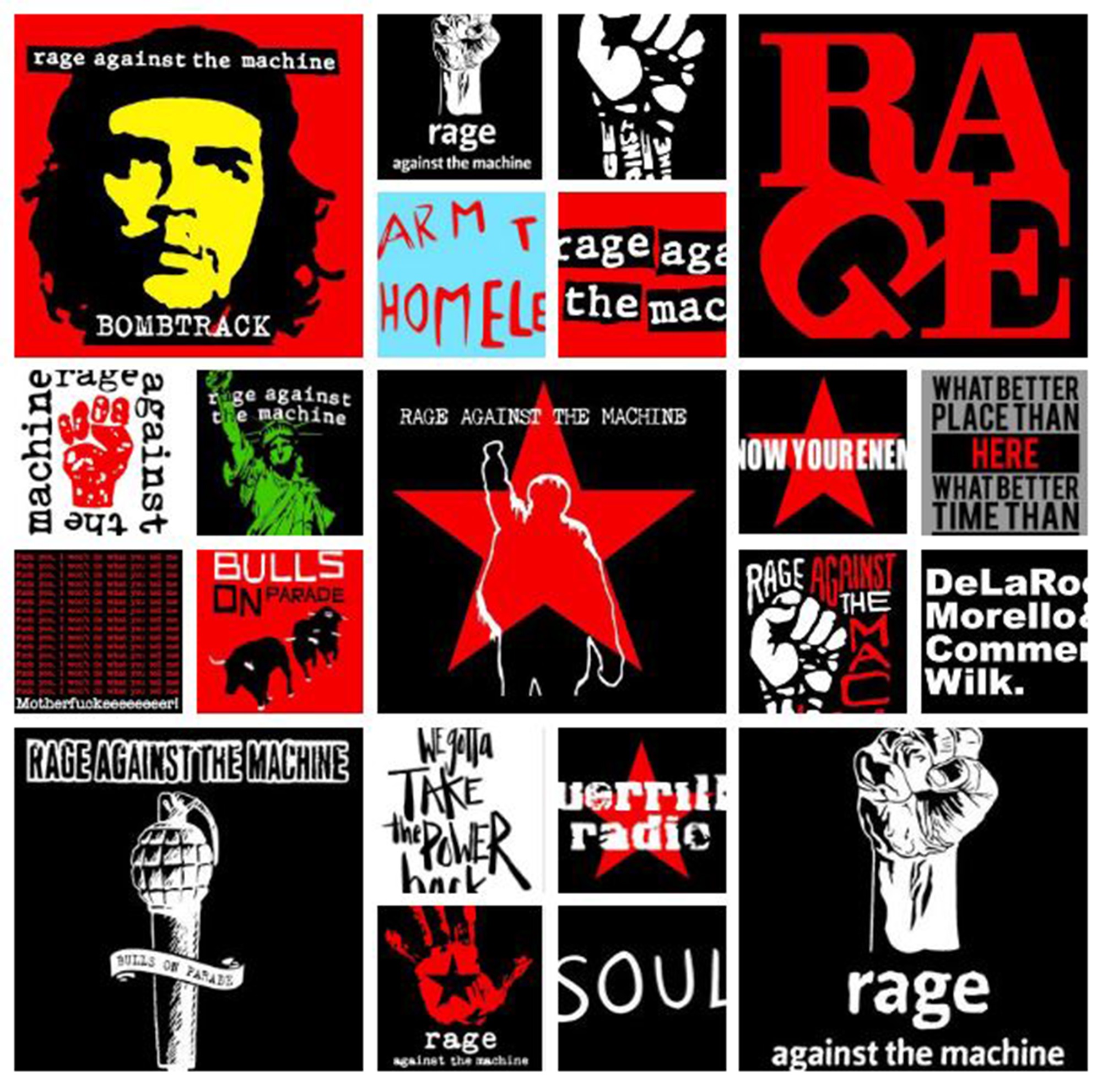 Rage Against the Machine 20 Vector Pack SVG EPS DXF PDF STUDIO3 JPG ...